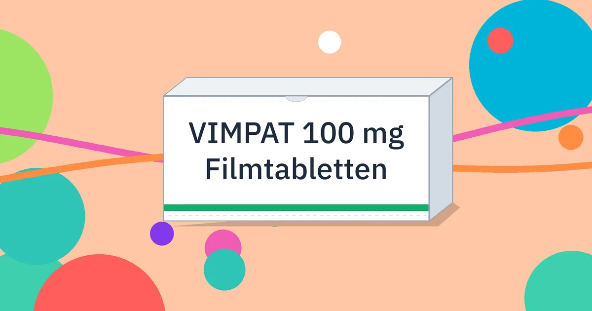 Symbolbild: Packung mit der Aufschrift VIMPAT 100 mg Filmtabletten (PZN 16704335) – Verfügbarkeit und Bezug in Apotheken in Frankfurt am Main