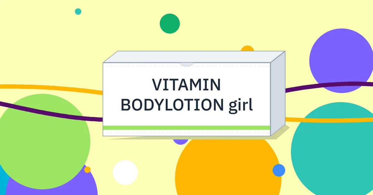 Symbolbild: Packung mit der Aufschrift VITAMIN BODYLOTION girl (PZN 16874379) – Verfügbarkeit und Bezug in Apotheken in Frankfurt am Main