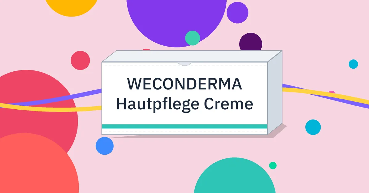 Symbolbild: Packung mit der Aufschrift WECONDERMA Hautpflege Creme (PZN 10027431) – Verfügbarkeit und Bezug in Apotheken in Frankfurt am Main