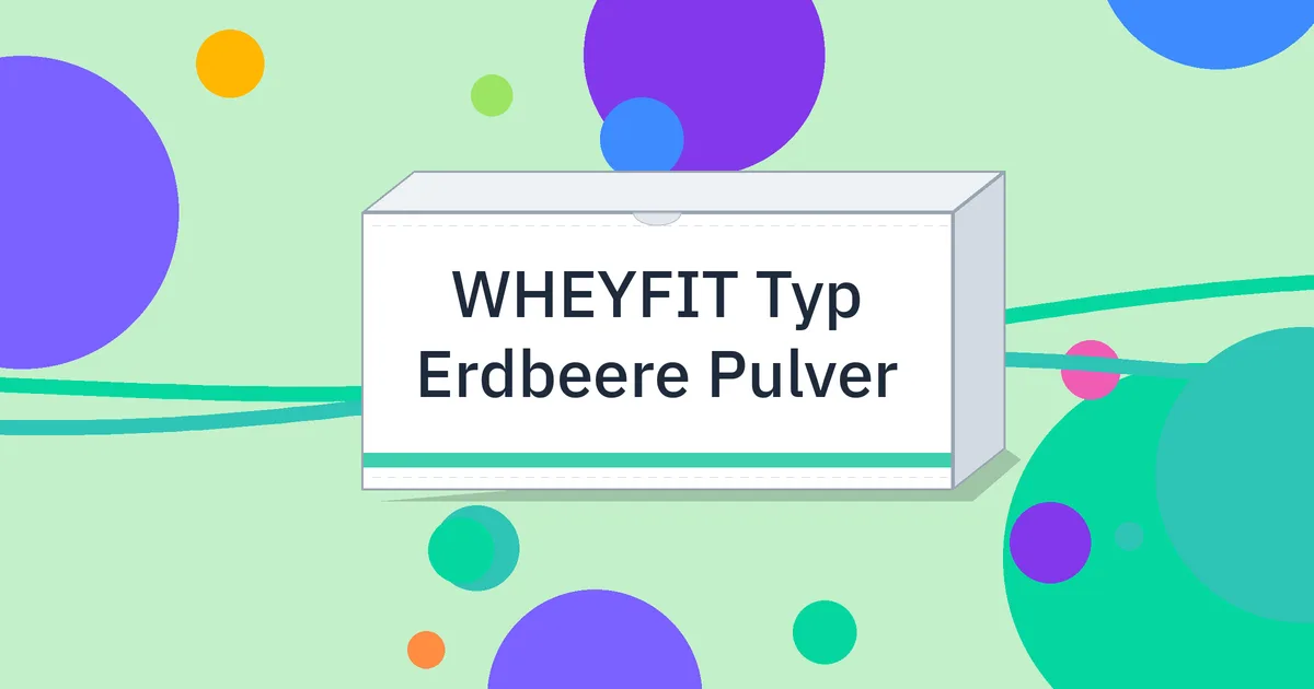 Symbolbild: Packung mit der Aufschrift WHEYFIT Typ Erdbeere Pulver (PZN 13227923) – Verfügbarkeit und Bezug in Apotheken in Frankfurt am Main