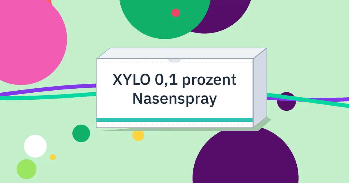 Symbolbild: Packung mit der Aufschrift XYLO 0,1 prozent Nasenspray (PZN 14140555) – Verfügbarkeit und Bezug in Apotheken in Frankfurt am Main