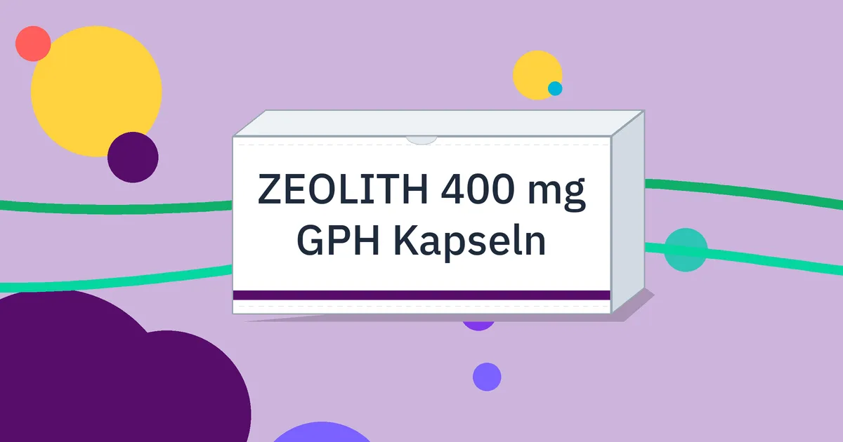 Symbolbild: Packung mit der Aufschrift ZEOLITH 400 mg GPH Kapseln (PZN 08429984) – Verfügbarkeit und Bezug in Apotheken in Frankfurt am Main