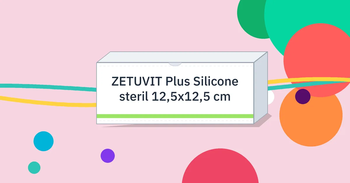 Symbolbild: Packung mit der Aufschrift ZETUVIT Plus Silicone steril 12,5x12,5 cm (PZN 18716934) – Verfügbarkeit und Bezug in Apotheken in Frankfurt am Main