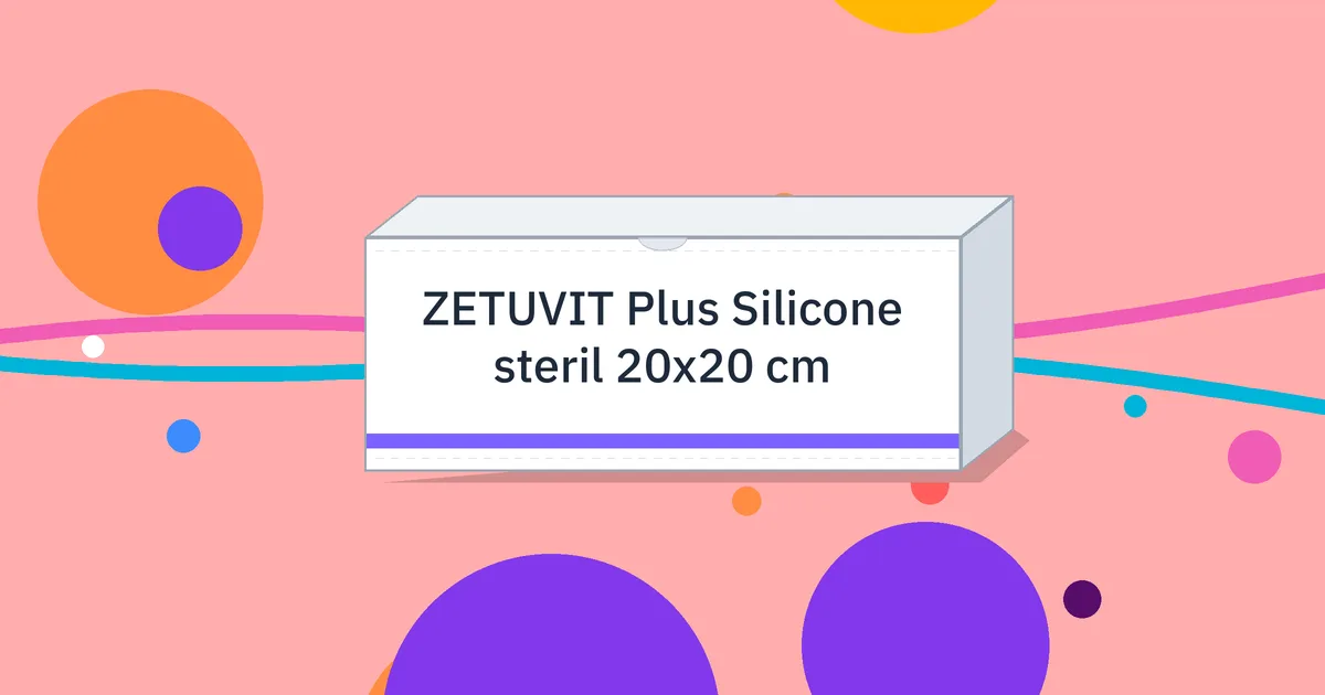 Symbolbild: Packung mit der Aufschrift ZETUVIT Plus Silicone steril 20x20 cm (PZN 19679796) – Verfügbarkeit und Bezug in Apotheken in Frankfurt am Main