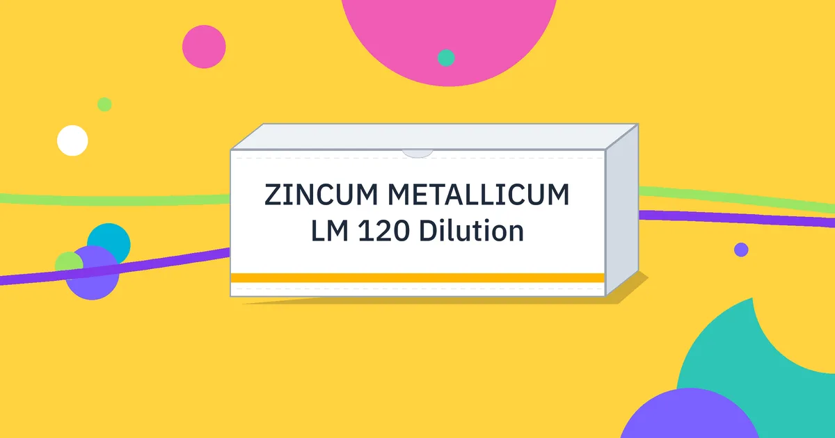 Symbolbild: Packung mit der Aufschrift ZINCUM METALLICUM LM 120 Dilution (PZN 13295362) – Verfügbarkeit und Bezug in Apotheken in Frankfurt am Main