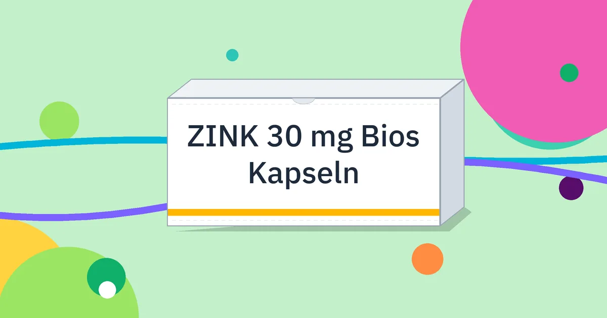 Symbolbild: Packung mit der Aufschrift ZINK 30 mg Bios Kapseln (PZN 12635755) – Verfügbarkeit und Bezug in Apotheken in Frankfurt am Main