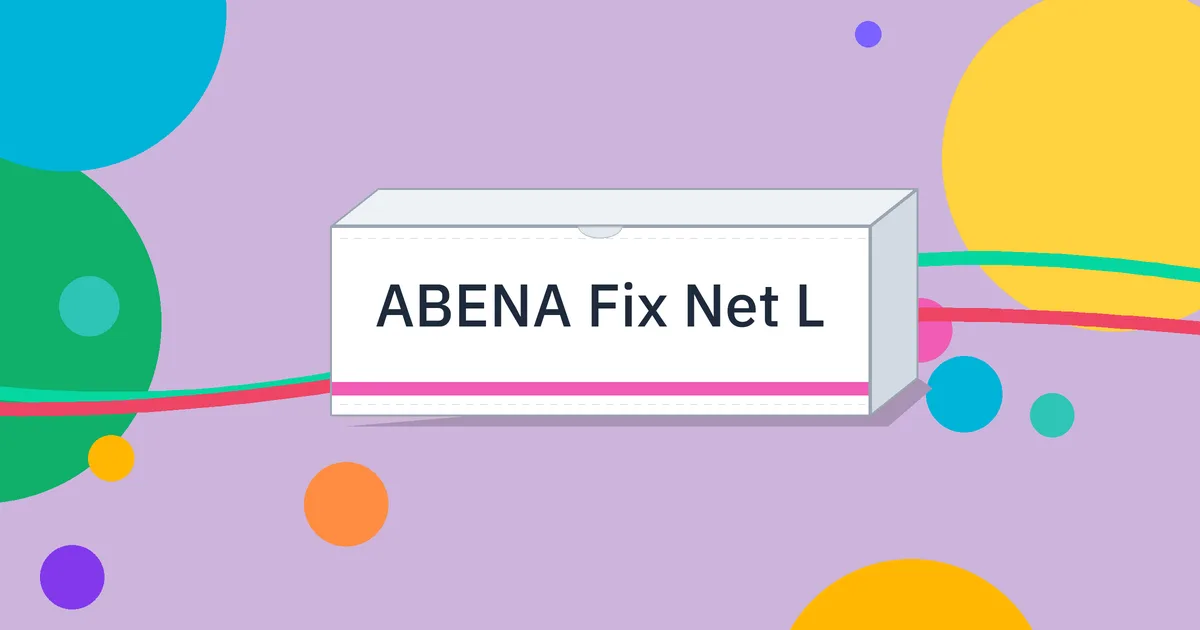 Symbolbild: Packung mit der Aufschrift ABENA Fix Net L (PZN 18161548) – Verfügbarkeit und Bezug in Apotheken in Frankfurt am Main