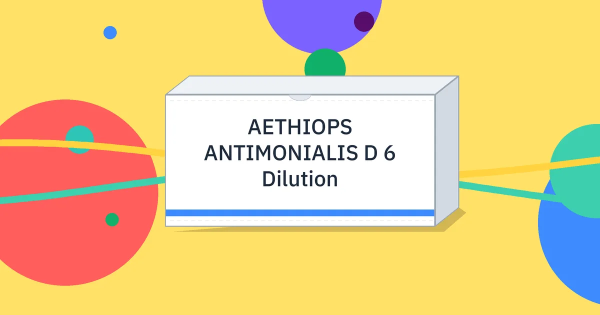 Symbolbild: Packung mit der Aufschrift AETHIOPS ANTIMONIALIS D 6 Dilution (PZN 04201830) – Verfügbarkeit und Bezug in Apotheken in Frankfurt am Main