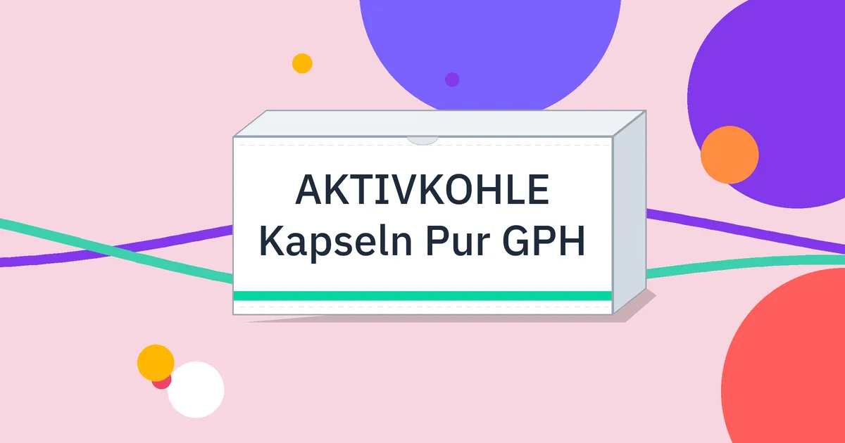 Symbolbild: Packung mit der Aufschrift AKTIVKOHLE Kapseln Pur GPH (PZN 16570722) – Verfügbarkeit und Bezug in Apotheken in Frankfurt am Main