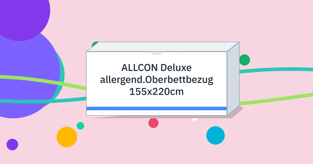 Symbolbild: Packung mit der Aufschrift ALLCON Deluxe allergend.Oberbettbezug 155x220cm (PZN 12446014) – Verfügbarkeit und Bezug in Apotheken in Frankfurt am Main