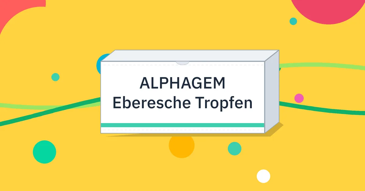 Symbolbild: Packung mit der Aufschrift ALPHAGEM Eberesche Tropfen (PZN 20297870) – Verfügbarkeit und Bezug in Apotheken in Frankfurt am Main