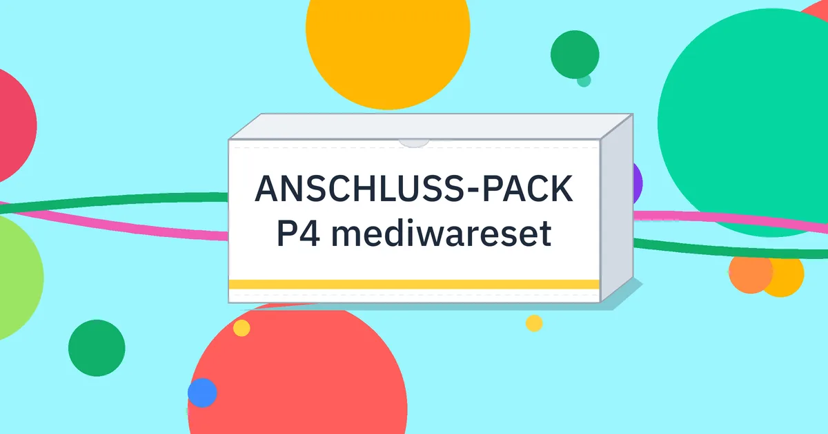 Symbolbild: Packung mit der Aufschrift ANSCHLUSS-PACK P4 mediwareset (PZN 17601152) – Verfügbarkeit und Bezug in Apotheken in Frankfurt am Main