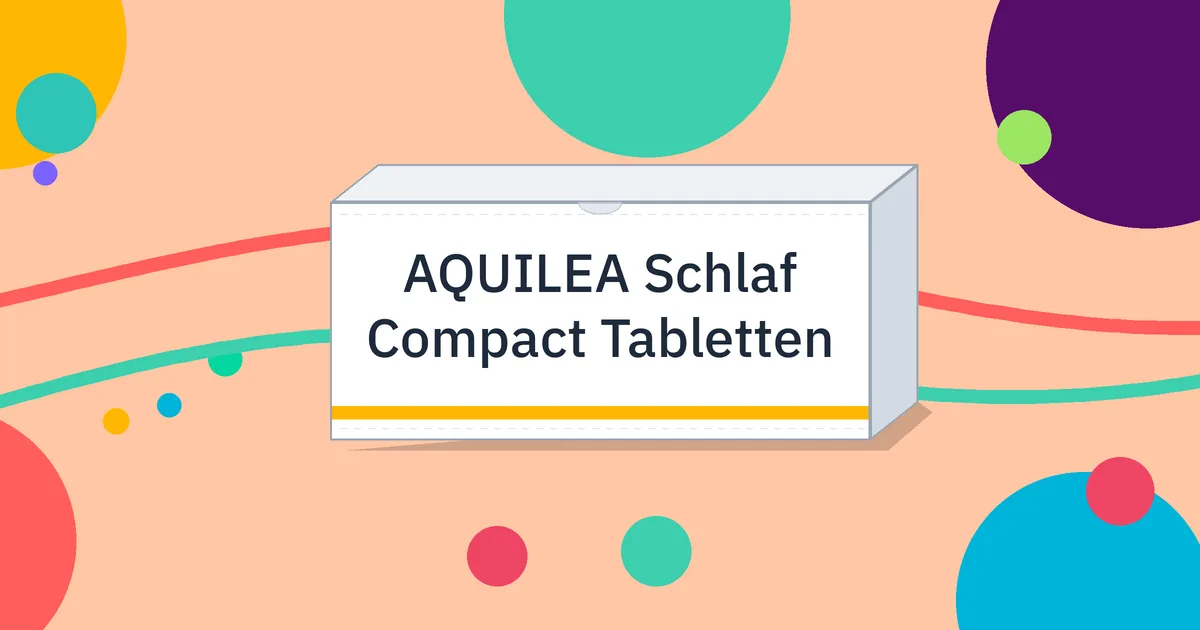 Symbolbild: Packung mit der Aufschrift AQUILEA Schlaf Compact Tabletten (PZN 17395681) – Verfügbarkeit und Bezug in Apotheken in Frankfurt am Main