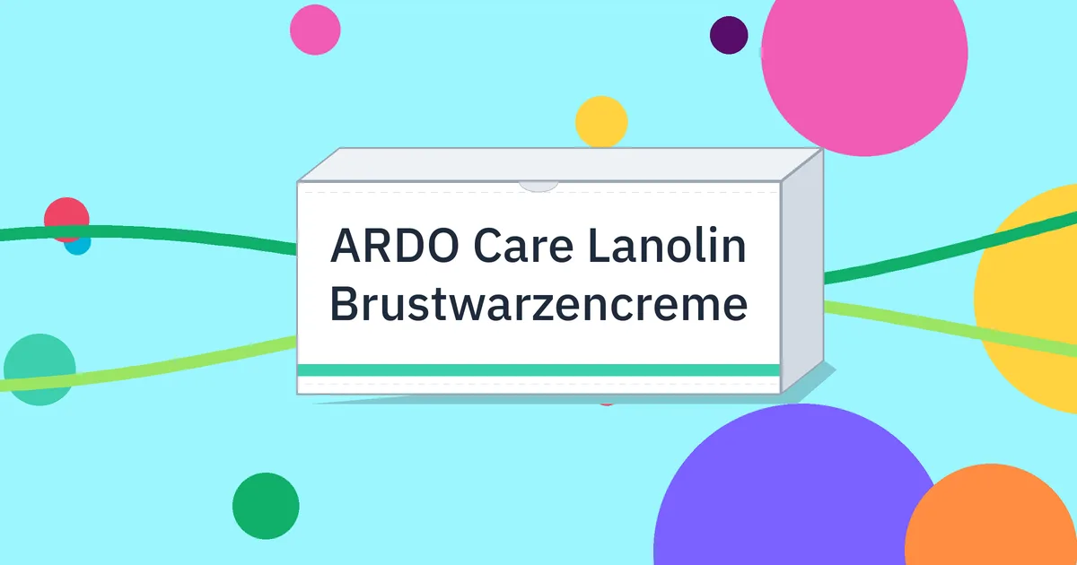 Symbolbild: Packung mit der Aufschrift ARDO Care Lanolin Brustwarzencreme (PZN 17240553) – Verfügbarkeit und Bezug in Apotheken in Frankfurt am Main