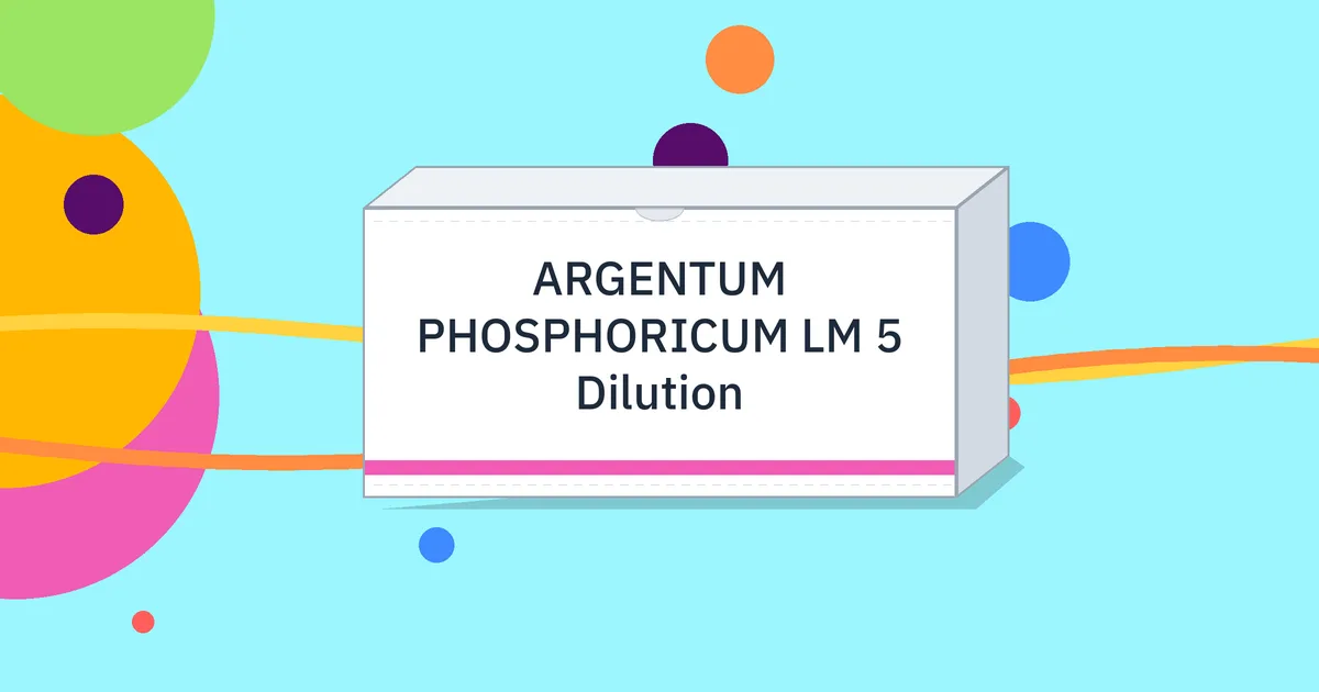 Symbolbild: Packung mit der Aufschrift ARGENTUM PHOSPHORICUM LM 5 Dilution (PZN 12769496) – Verfügbarkeit und Bezug in Apotheken in Frankfurt am Main