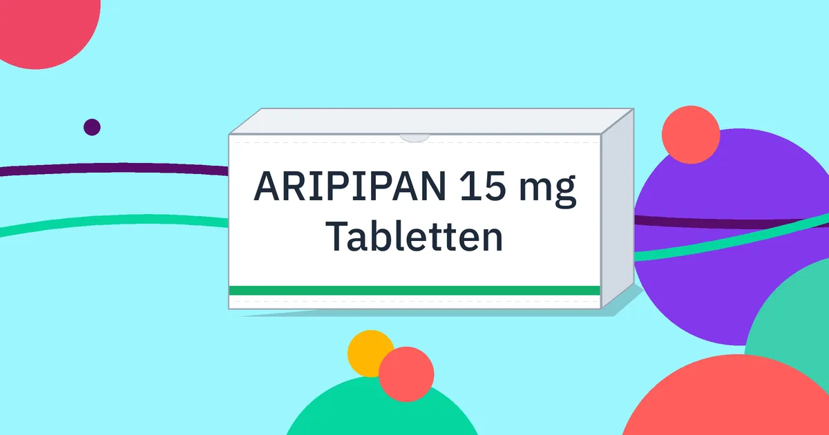 Symbolbild: Packung mit der Aufschrift ARIPIPAN 15 mg Tabletten (PZN 10770868) – Verfügbarkeit und Bezug in Apotheken in Frankfurt am Main