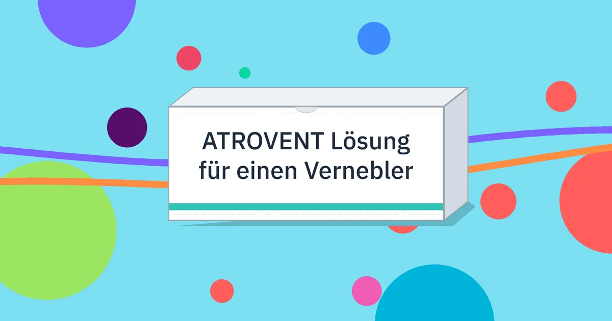 Symbolbild: Packung mit der Aufschrift ATROVENT Lösung für einen Vernebler (PZN 10979580) – Verfügbarkeit und Bezug in Apotheken in Frankfurt am Main