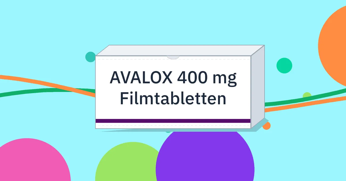 Symbolbild: Packung mit der Aufschrift AVALOX 400 mg Filmtabletten (PZN 01033527) – Verfügbarkeit und Bezug in Apotheken in Frankfurt am Main