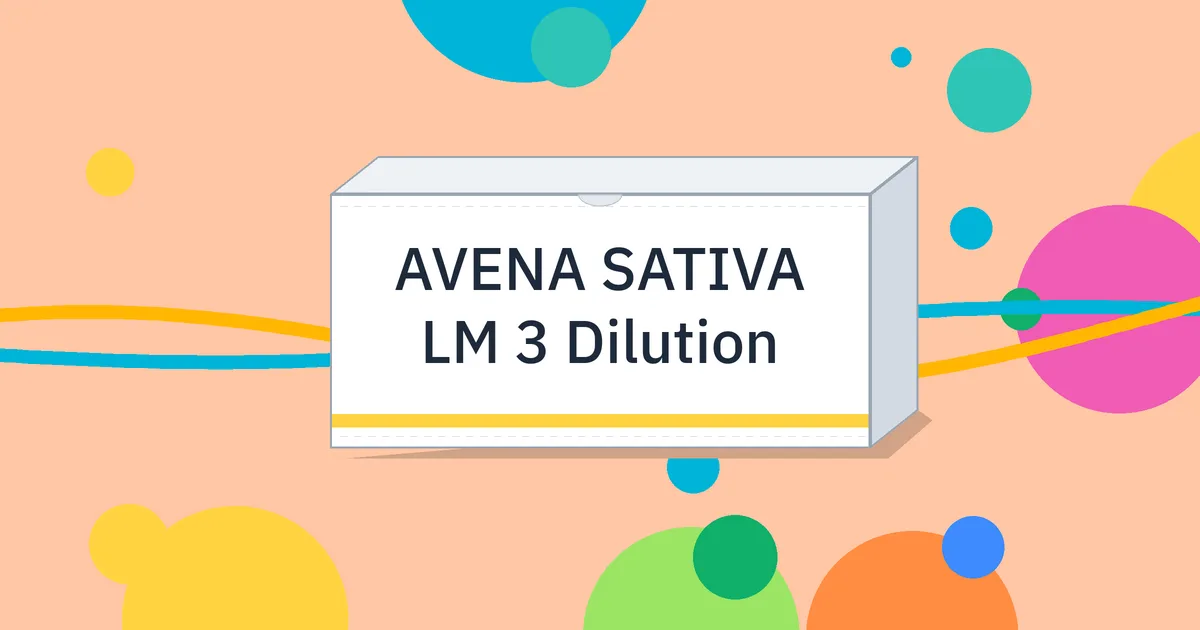 Symbolbild: Packung mit der Aufschrift AVENA SATIVA LM 3 Dilution (PZN 12786649) – Verfügbarkeit und Bezug in Apotheken in Frankfurt am Main