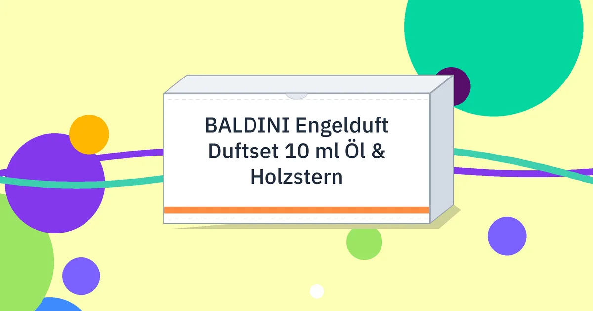 Symbolbild: Packung mit der Aufschrift BALDINI Engelduft Duftset 10 ml Öl & Holzstern (PZN 17437540) – Verfügbarkeit und Bezug in Apotheken in Frankfurt am Main