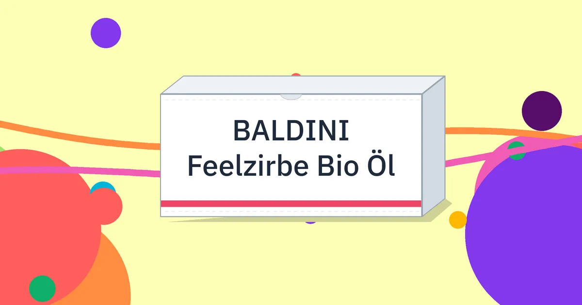 Symbolbild: Packung mit der Aufschrift BALDINI Feelzirbe Bio Öl (PZN 14239213) – Verfügbarkeit und Bezug in Apotheken in Frankfurt am Main