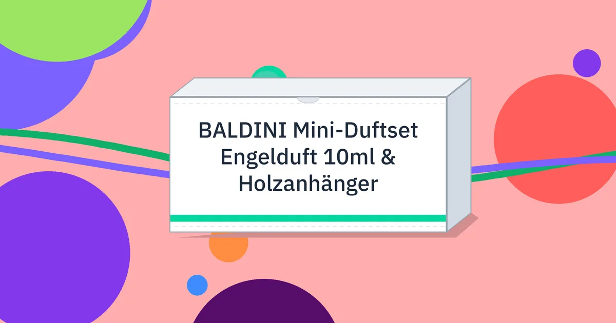 Symbolbild: Packung mit der Aufschrift BALDINI Mini-Duftset Engelduft 10ml & Holzanhänger (PZN 18446268) – Verfügbarkeit und Bezug in Apotheken in Frankfurt am Main