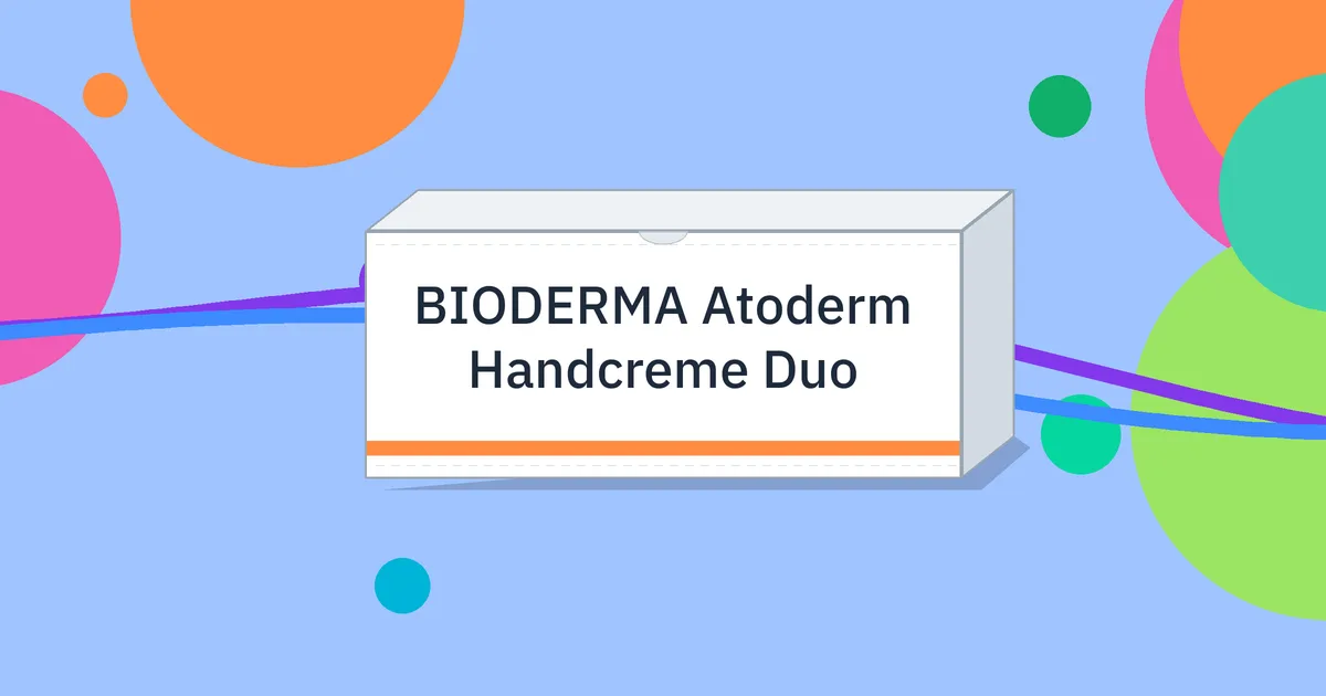 Symbolbild: Packung mit der Aufschrift BIODERMA Atoderm Handcreme Duo (PZN 19984335) – Verfügbarkeit und Bezug in Apotheken in Frankfurt am Main