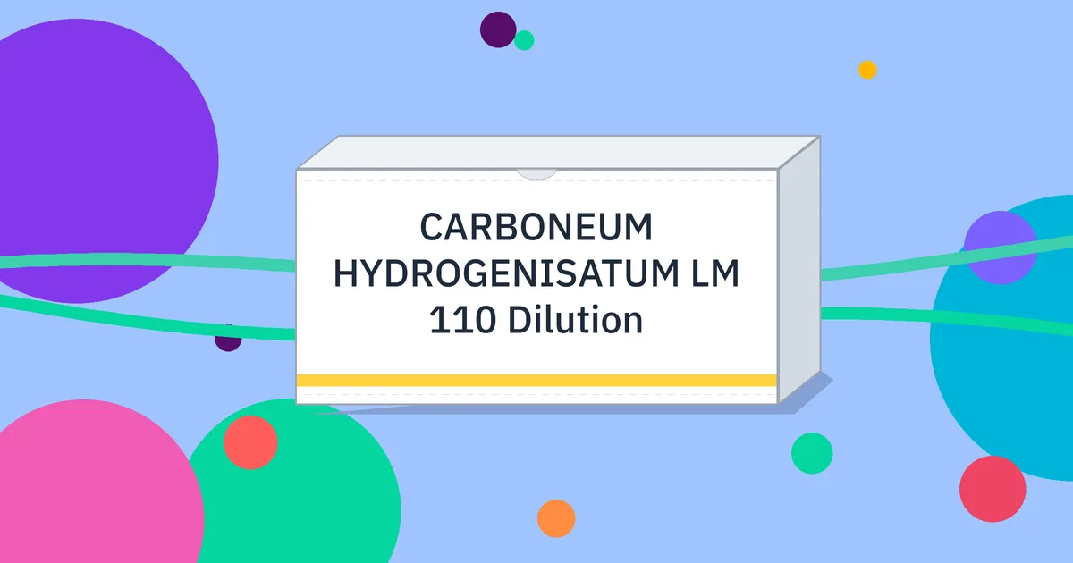 Symbolbild: Packung mit der Aufschrift CARBONEUM HYDROGENISATUM LM 110 Dilution (PZN 13428509) – Verfügbarkeit und Bezug in Apotheken in Frankfurt am Main
