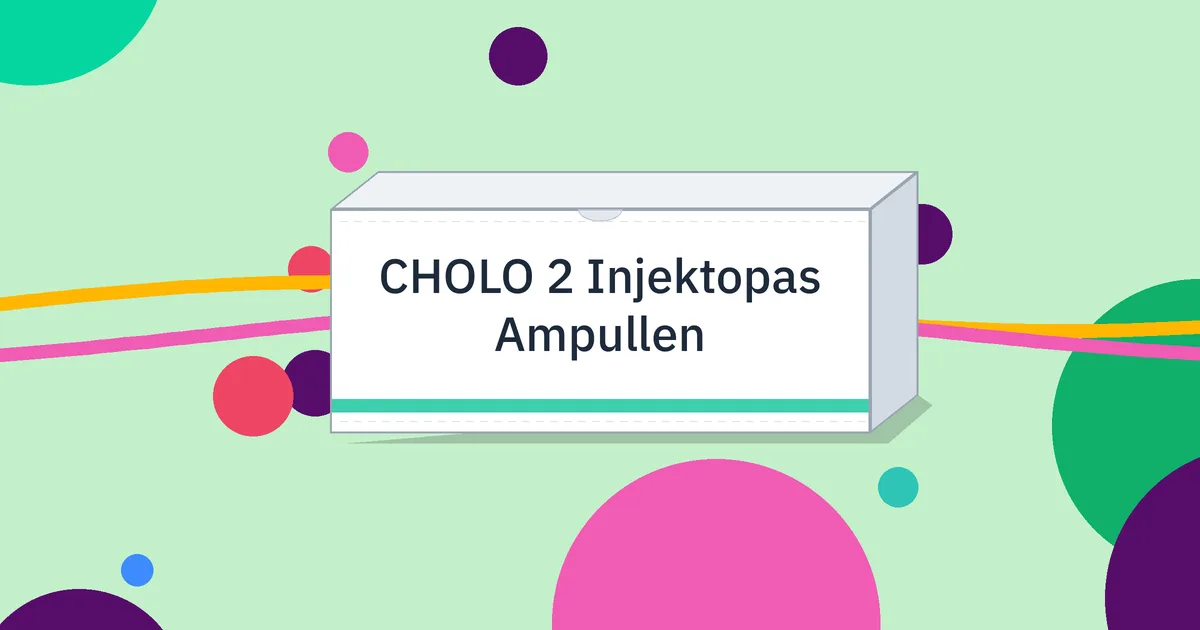 Symbolbild: Packung mit der Aufschrift CHOLO 2 Injektopas Ampullen (PZN 11127844) – Verfügbarkeit und Bezug in Apotheken in Frankfurt am Main