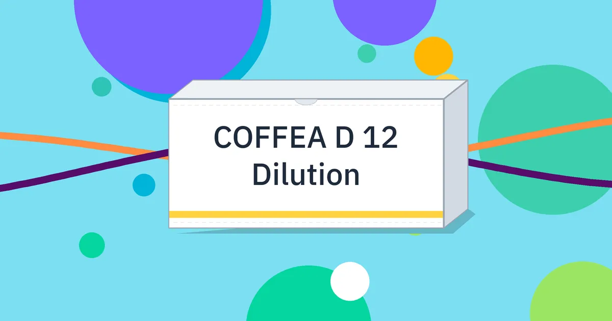 Symbolbild: Packung mit der Aufschrift COFFEA D 12 Dilution (PZN 02113027) – Verfügbarkeit und Bezug in Apotheken in Frankfurt am Main