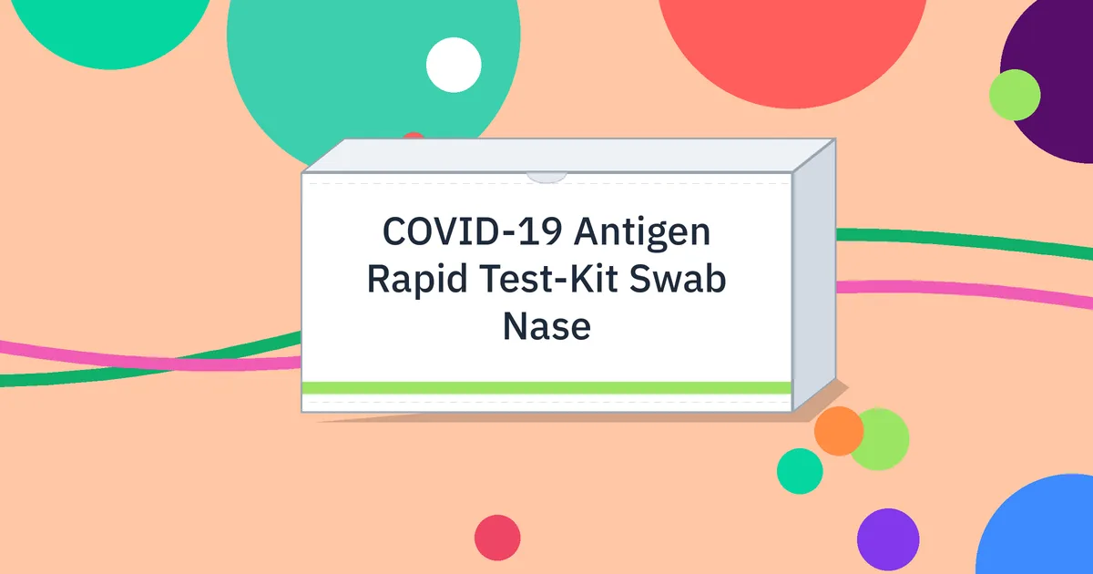 Symbolbild: Packung mit der Aufschrift COVID-19 Antigen Rapid Test-Kit Swab Nase (PZN 17868470) – Verfügbarkeit und Bezug in Apotheken in Frankfurt am Main