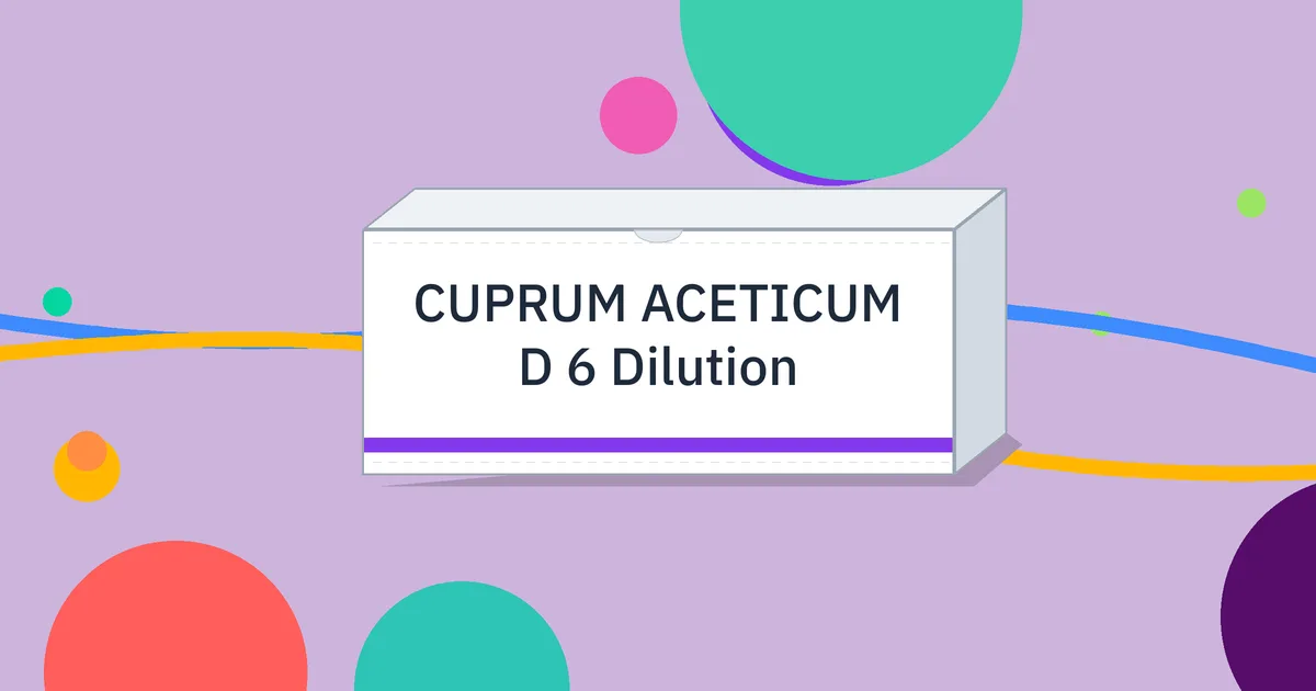 Symbolbild: Packung mit der Aufschrift CUPRUM ACETICUM D 6 Dilution (PZN 02128158) – Verfügbarkeit und Bezug in Apotheken in Frankfurt am Main