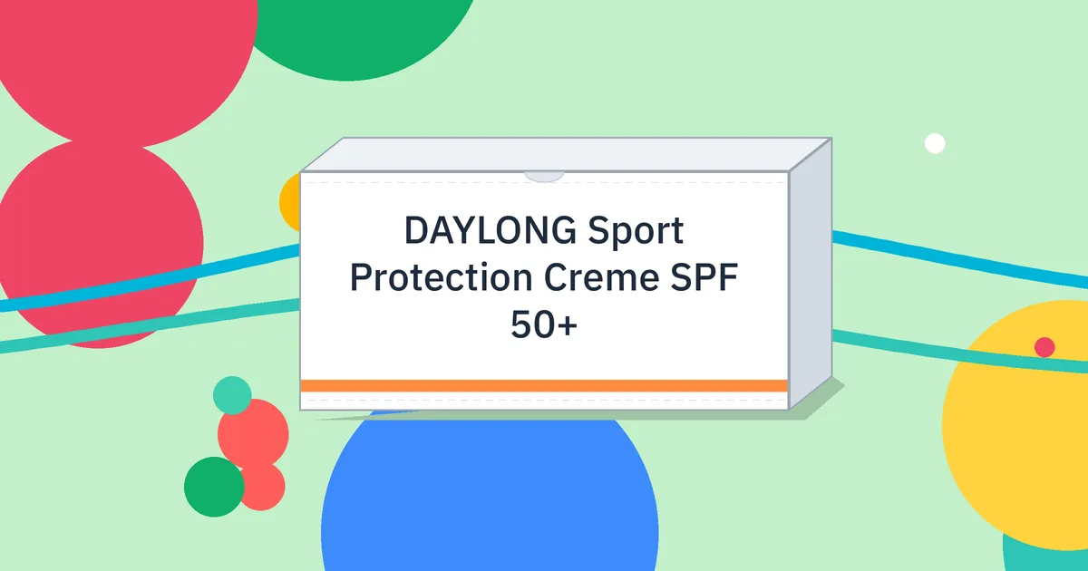 Symbolbild: Packung mit der Aufschrift DAYLONG Sport Protection Creme SPF 50+ (PZN 20007984) – Verfügbarkeit und Bezug in Apotheken in Frankfurt am Main