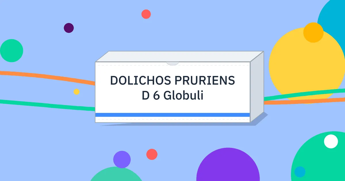 Symbolbild: Packung mit der Aufschrift DOLICHOS PRURIENS D 6 Globuli (PZN 04215329) – Verfügbarkeit und Bezug in Apotheken in Frankfurt am Main