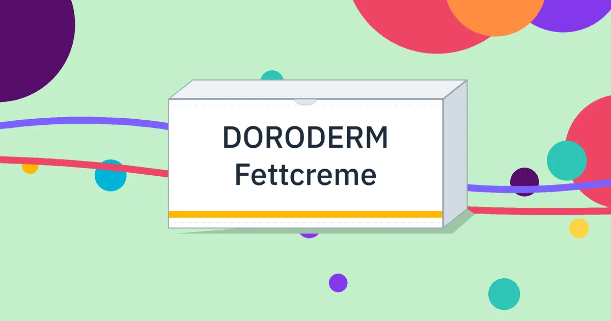 Symbolbild: Packung mit der Aufschrift DORODERM Fettcreme (PZN 01270492) – Verfügbarkeit und Bezug in Apotheken in Frankfurt am Main