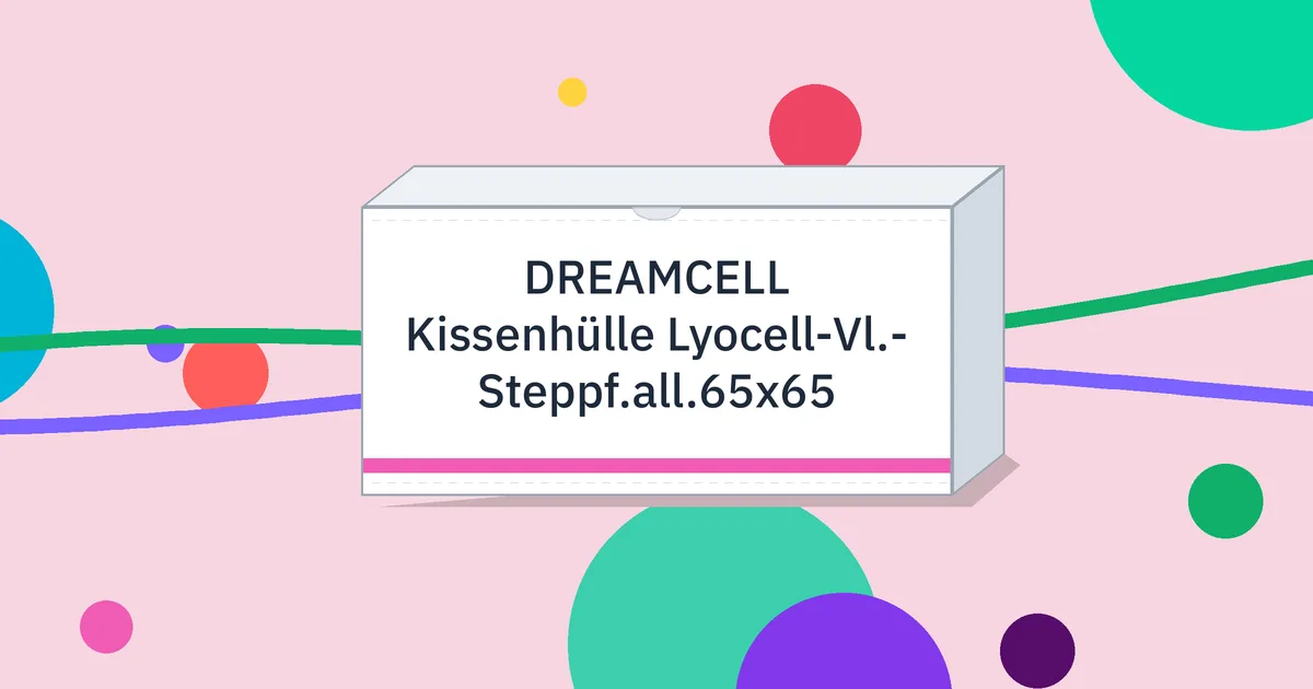 Symbolbild: Packung mit der Aufschrift DREAMCELL Kissenhülle Lyocell-Vl.-Steppf.all.65x65 (PZN 16895111) – Verfügbarkeit und Bezug in Apotheken in Frankfurt am Main