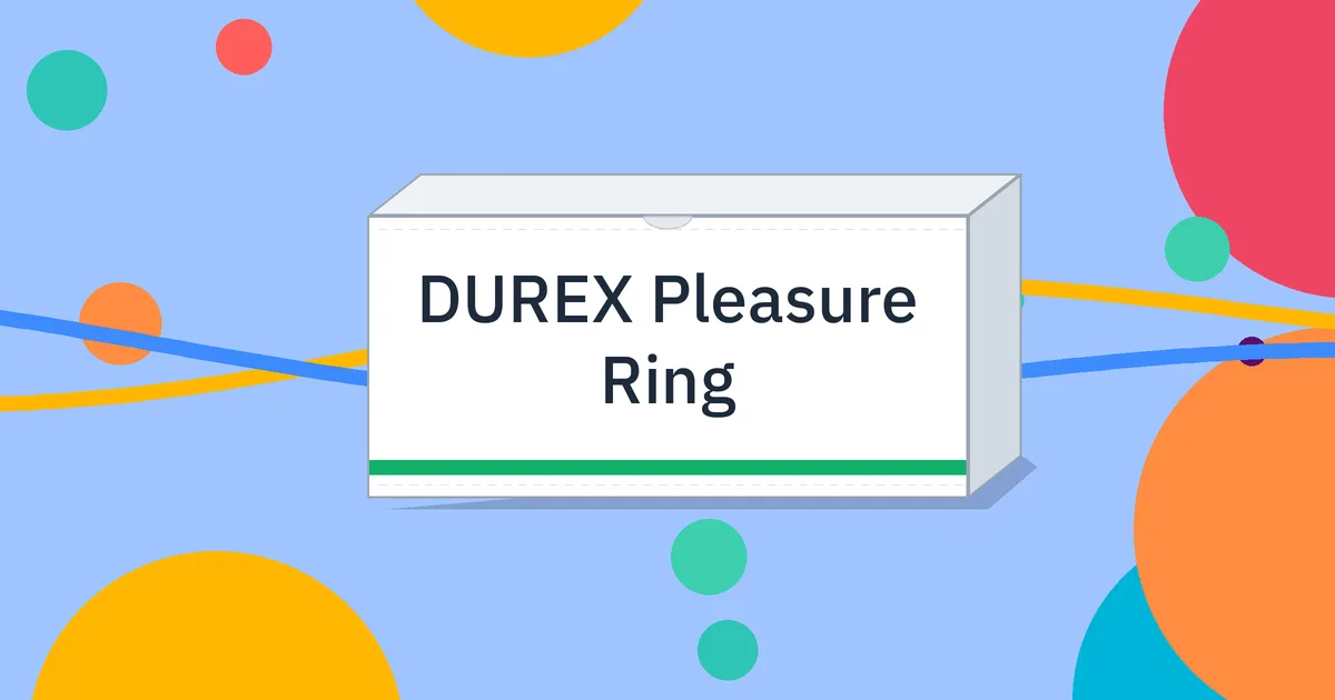 Symbolbild: Packung mit der Aufschrift DUREX Pleasure Ring (PZN 12524487) – Verfügbarkeit und Bezug in Apotheken in Frankfurt am Main