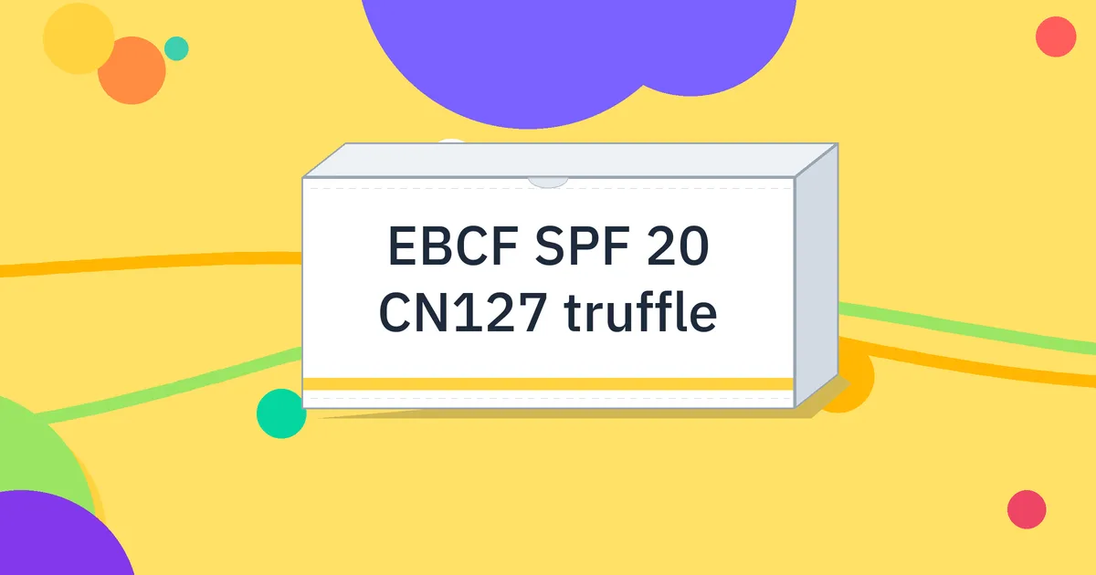 Symbolbild: Packung mit der Aufschrift EBCF SPF 20 CN127 truffle (PZN 18895492) – Verfügbarkeit und Bezug in Apotheken in Frankfurt am Main