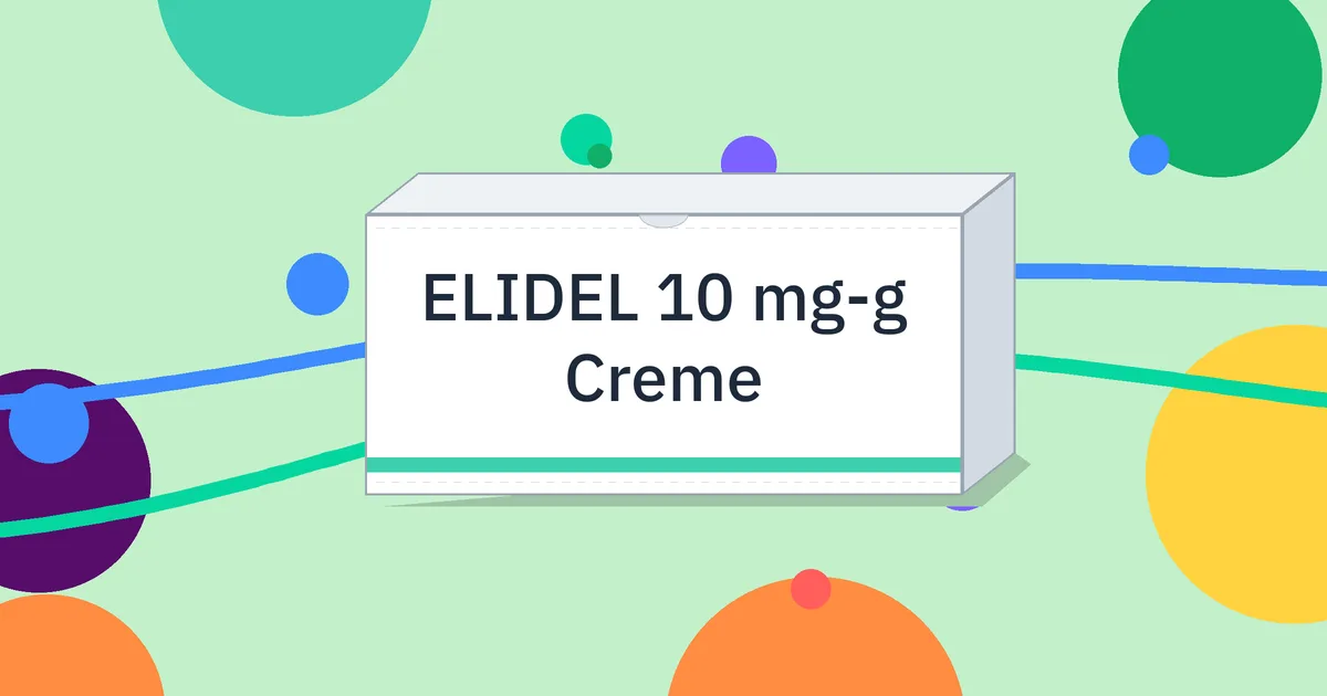 Symbolbild: Packung mit der Aufschrift ELIDEL 10 mg-g Creme (PZN 02180549) – Verfügbarkeit und Bezug in Apotheken in Frankfurt am Main