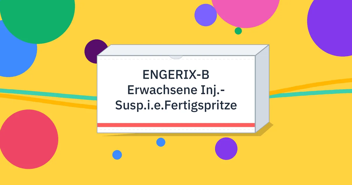 Symbolbild: Packung mit der Aufschrift ENGERIX-B Erwachsene Inj.-Susp.i.e.Fertigspritze (PZN 01018203) – Verfügbarkeit und Bezug in Apotheken in Frankfurt am Main