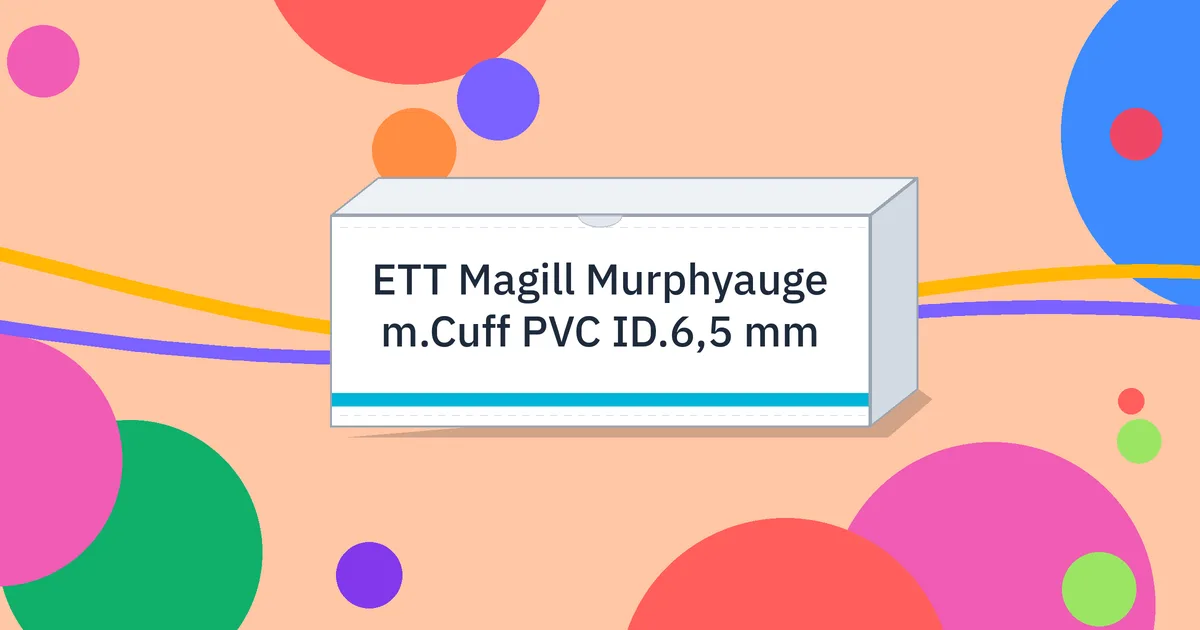 Symbolbild: Packung mit der Aufschrift ETT Magill Murphyauge m.Cuff PVC ID.6,5 mm (PZN 19120474) – Verfügbarkeit und Bezug in Apotheken in Frankfurt am Main