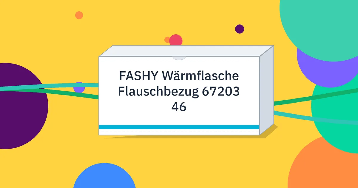 Symbolbild: Packung mit der Aufschrift FASHY Wärmflasche Flauschbezug 67203 46 (PZN 11855650) – Verfügbarkeit und Bezug in Apotheken in Frankfurt am Main