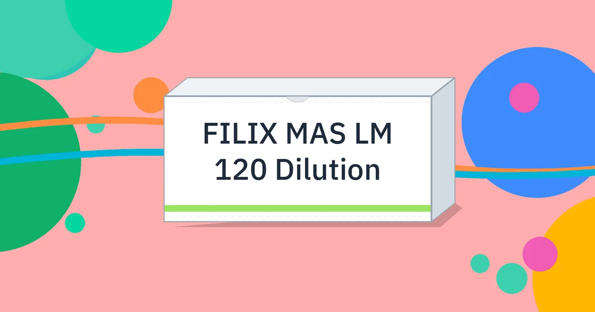 Symbolbild: Packung mit der Aufschrift FILIX MAS LM 120 Dilution (PZN 13489126) – Verfügbarkeit und Bezug in Apotheken in Frankfurt am Main