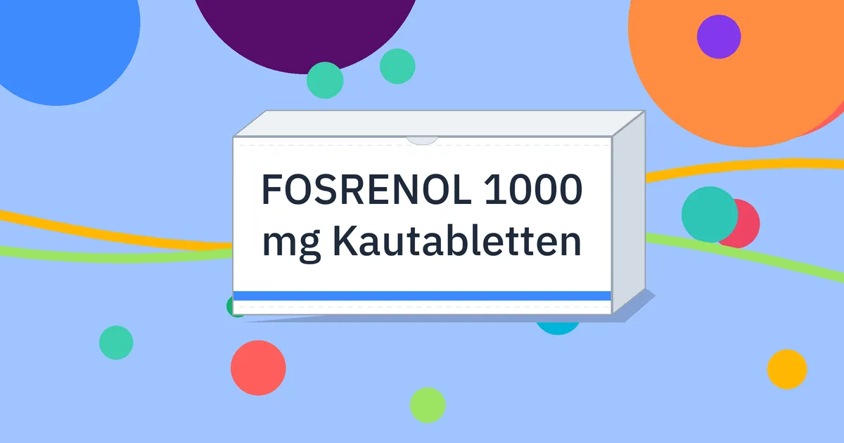 Symbolbild: Packung mit der Aufschrift FOSRENOL 1000 mg Kautabletten (PZN 13503139) – Verfügbarkeit und Bezug in Apotheken in Frankfurt am Main