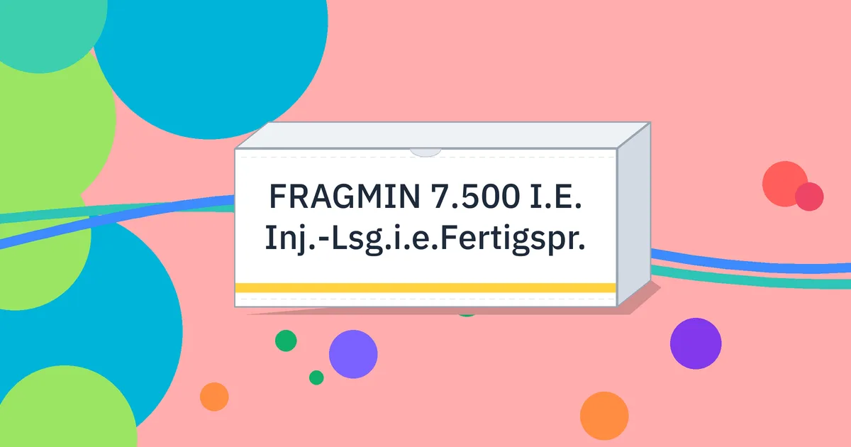 Symbolbild: Packung mit der Aufschrift FRAGMIN 7.500 I.E. Inj.-Lsg.i.e.Fertigspr. (PZN 11367672) – Verfügbarkeit und Bezug in Apotheken in Frankfurt am Main