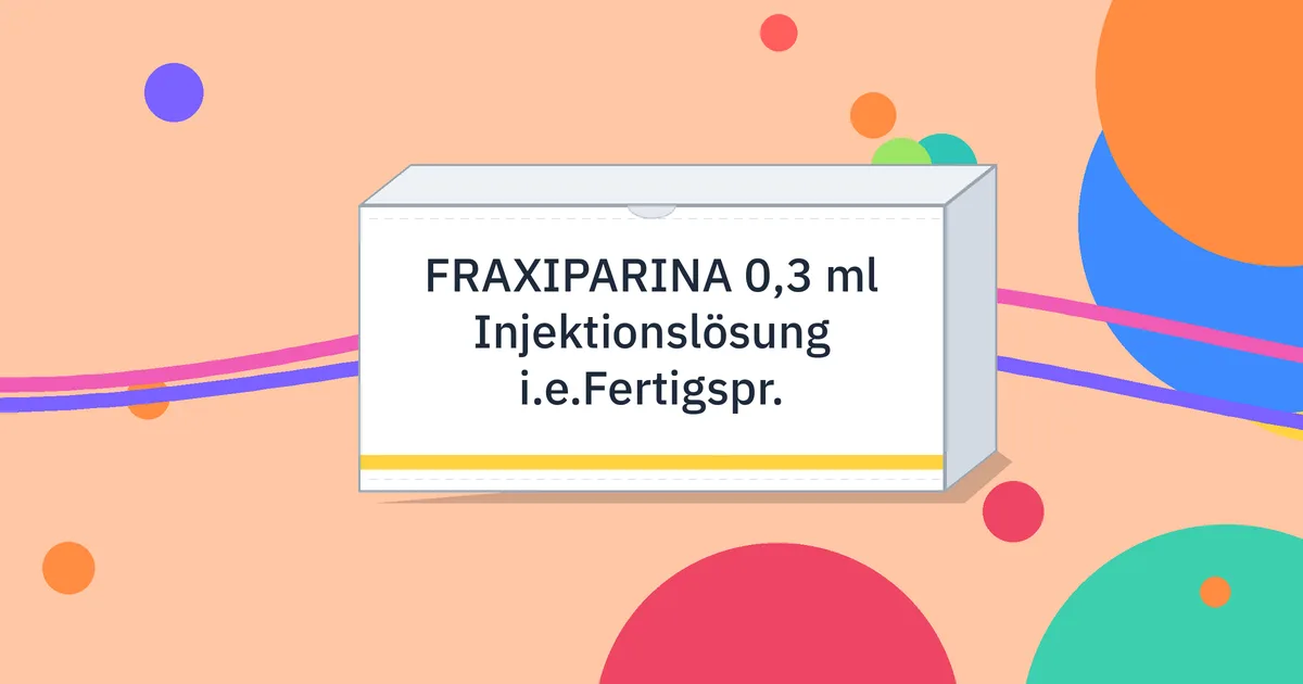 Symbolbild: Packung mit der Aufschrift FRAXIPARINA 0,3 ml Injektionslösung i.e.Fertigspr. (PZN 07448726) – Verfügbarkeit und Bezug in Apotheken in Frankfurt am Main