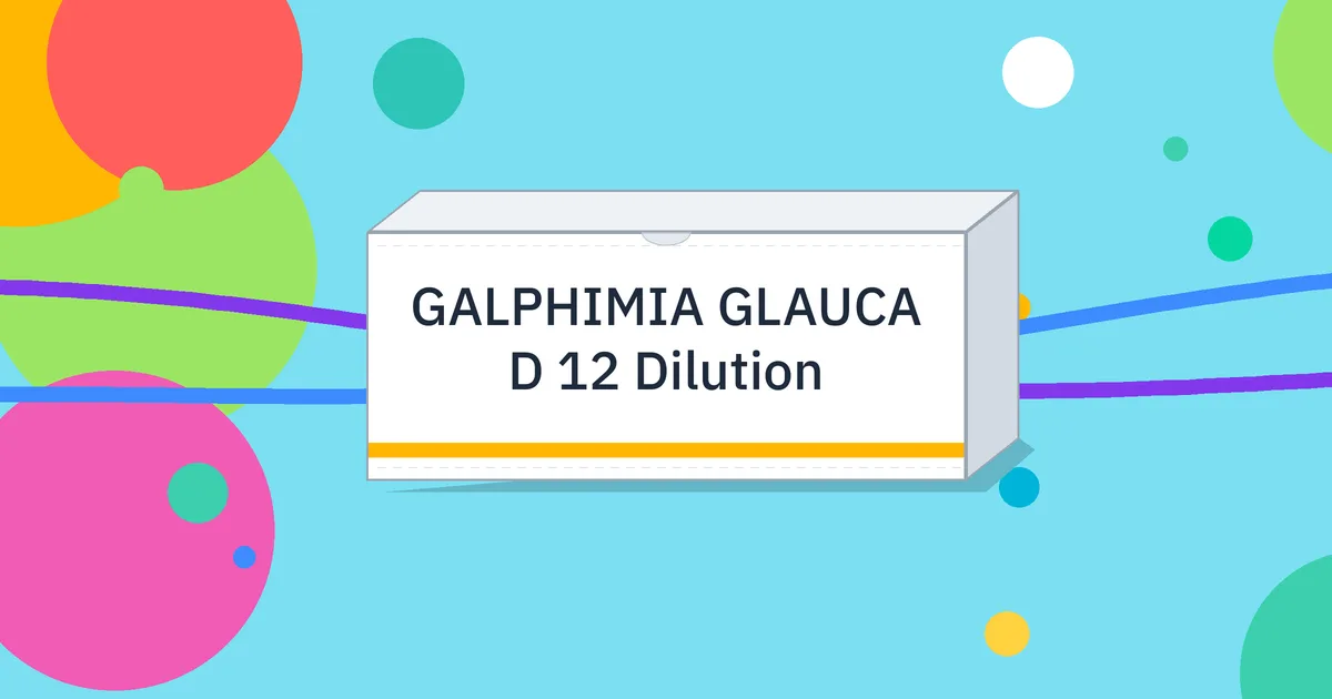Symbolbild: Packung mit der Aufschrift GALPHIMIA GLAUCA D 12 Dilution (PZN 02889147) – Verfügbarkeit und Bezug in Apotheken in Frankfurt am Main