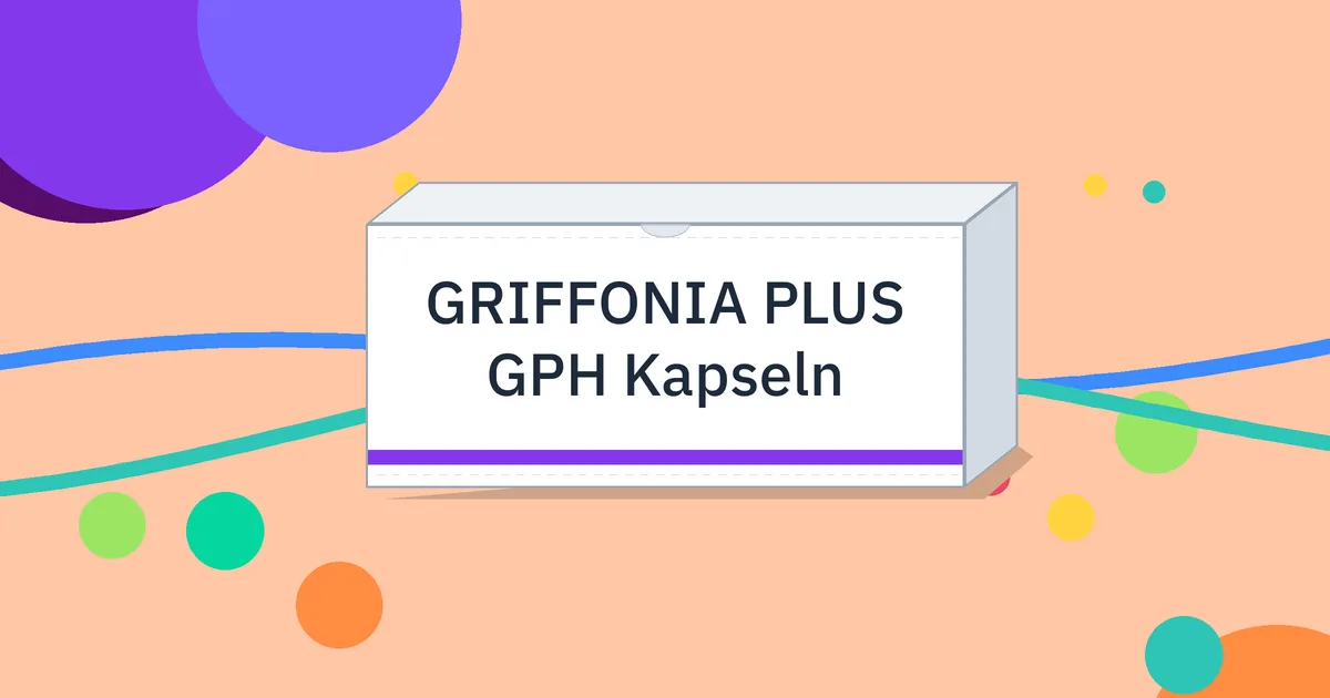 Symbolbild: Packung mit der Aufschrift GRIFFONIA PLUS GPH Kapseln (PZN 17824395) – Verfügbarkeit und Bezug in Apotheken in Frankfurt am Main