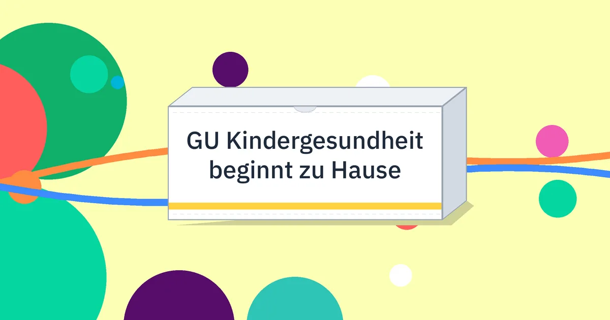 Symbolbild: Packung mit der Aufschrift GU Kindergesundheit beginnt zu Hause (PZN 19207324) – Verfügbarkeit und Bezug in Apotheken in Frankfurt am Main