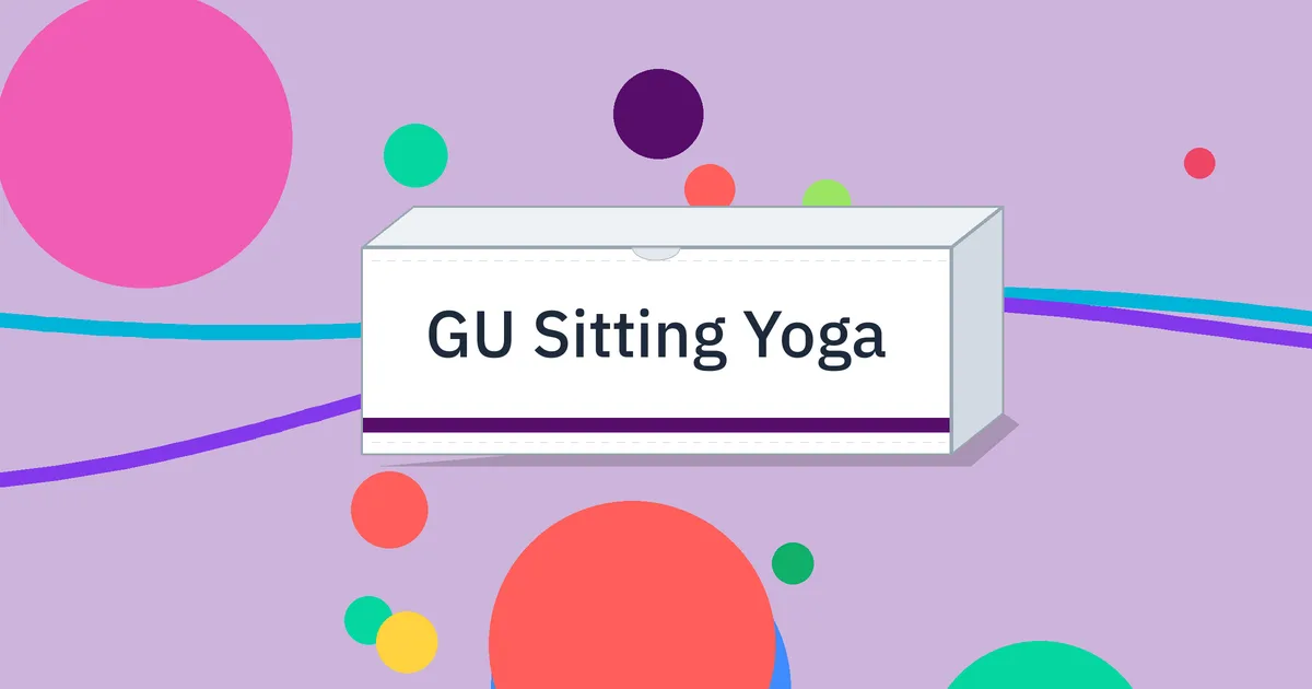 Symbolbild: Packung mit der Aufschrift GU Sitting Yoga (PZN 20844243) – Verfügbarkeit und Bezug in Apotheken in Frankfurt am Main